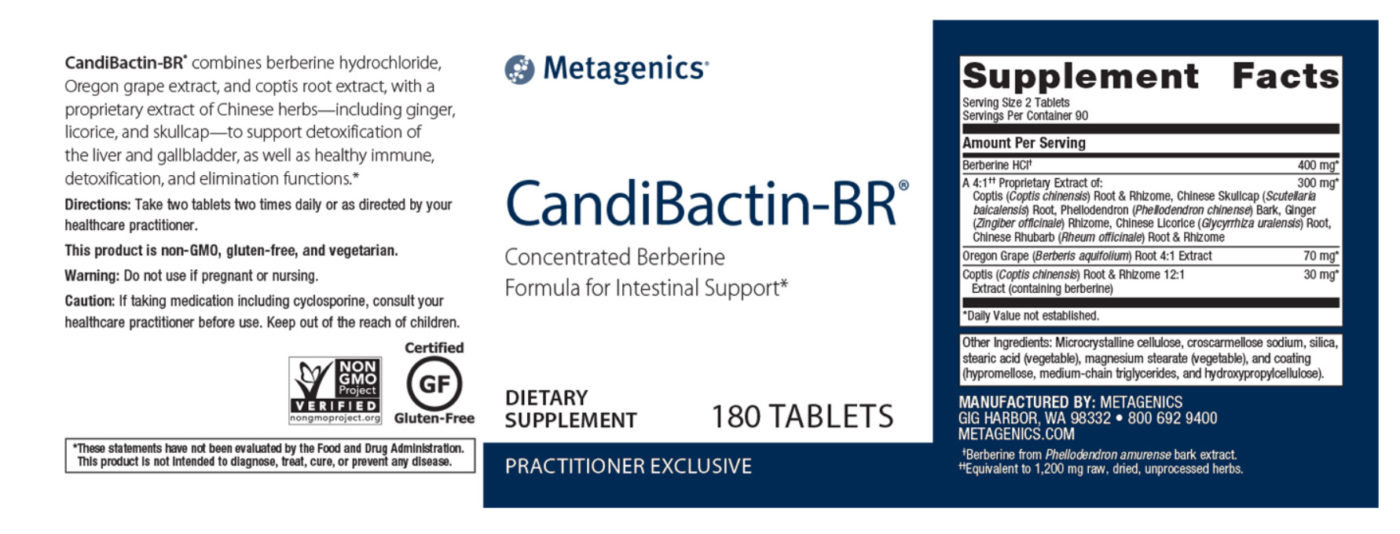 Candibactin-BR® Concentrated Berberine Formula for Intestinal Support ...